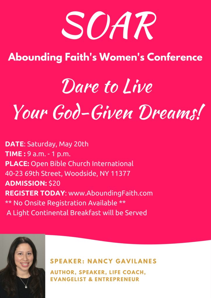 Let’s SOAR Together at Abounding Faith’s 1st Women’s Conference ...